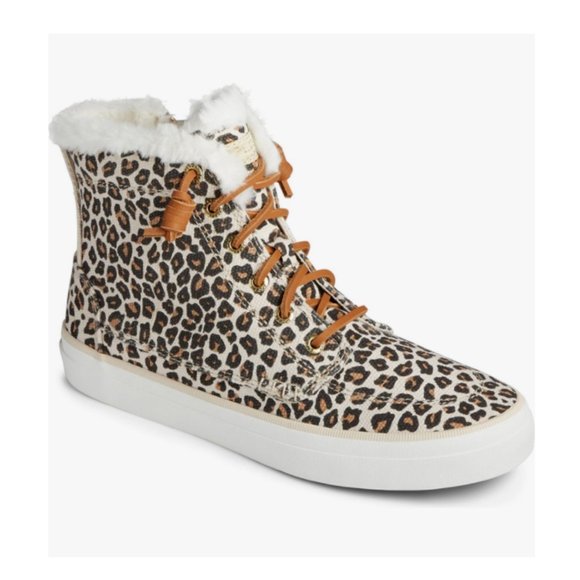 Sperry | Shoes | Nib Sperry Top Sider Crest High Top Faux Fur Sneaker ...